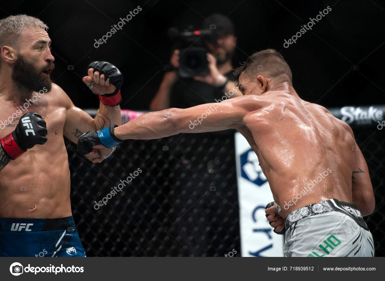 Rio Janeiro 2024 Ufc 301 Pantoja Erceg Lucha Peso Medio — Foto ...