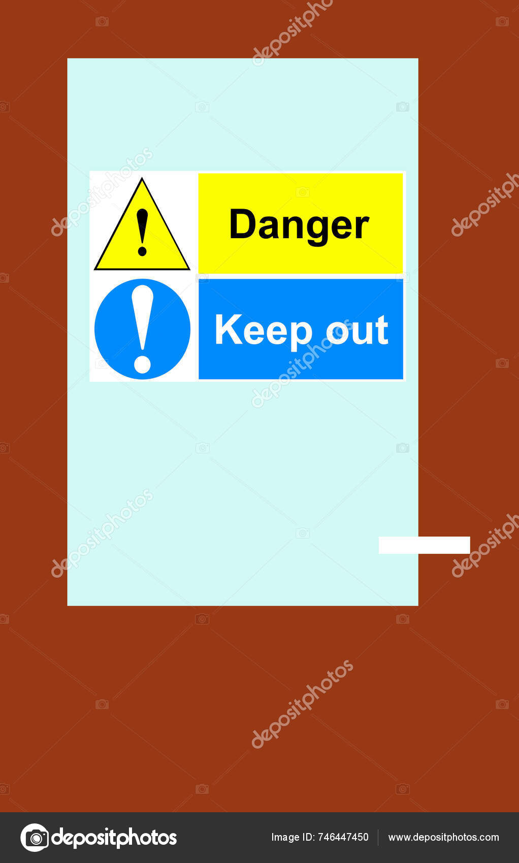 Dangerous Area Keep Out Area Sign — Stock Photo © PeterEtchells #746447450