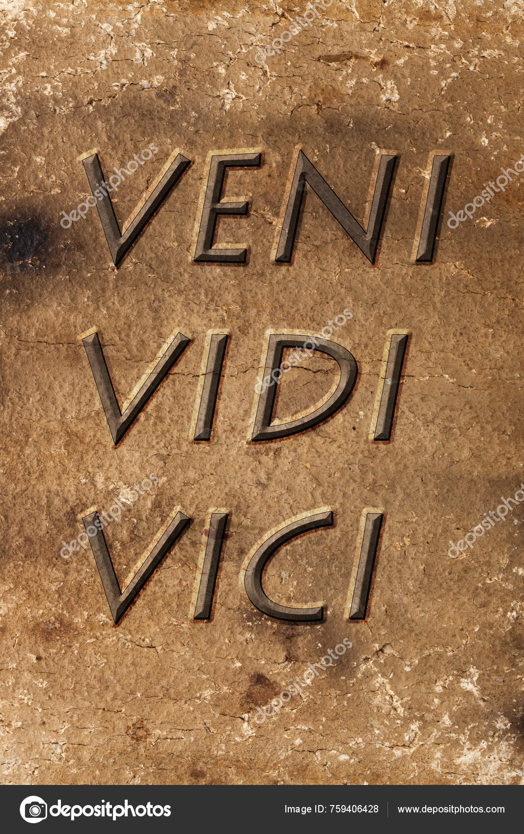 Veni Vidi Vici Frase Latina Que Significa Que Venido Visto — Foto de ...