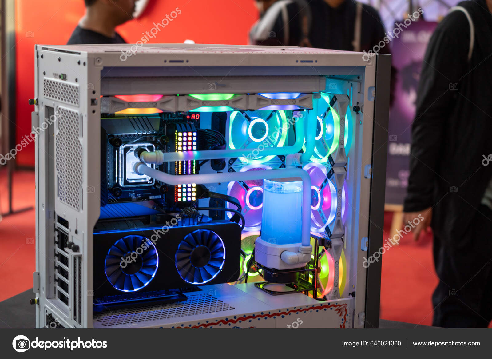 Shot Overclocked Cpu Computer Cabinet Water Liquid Cooled Processors ...