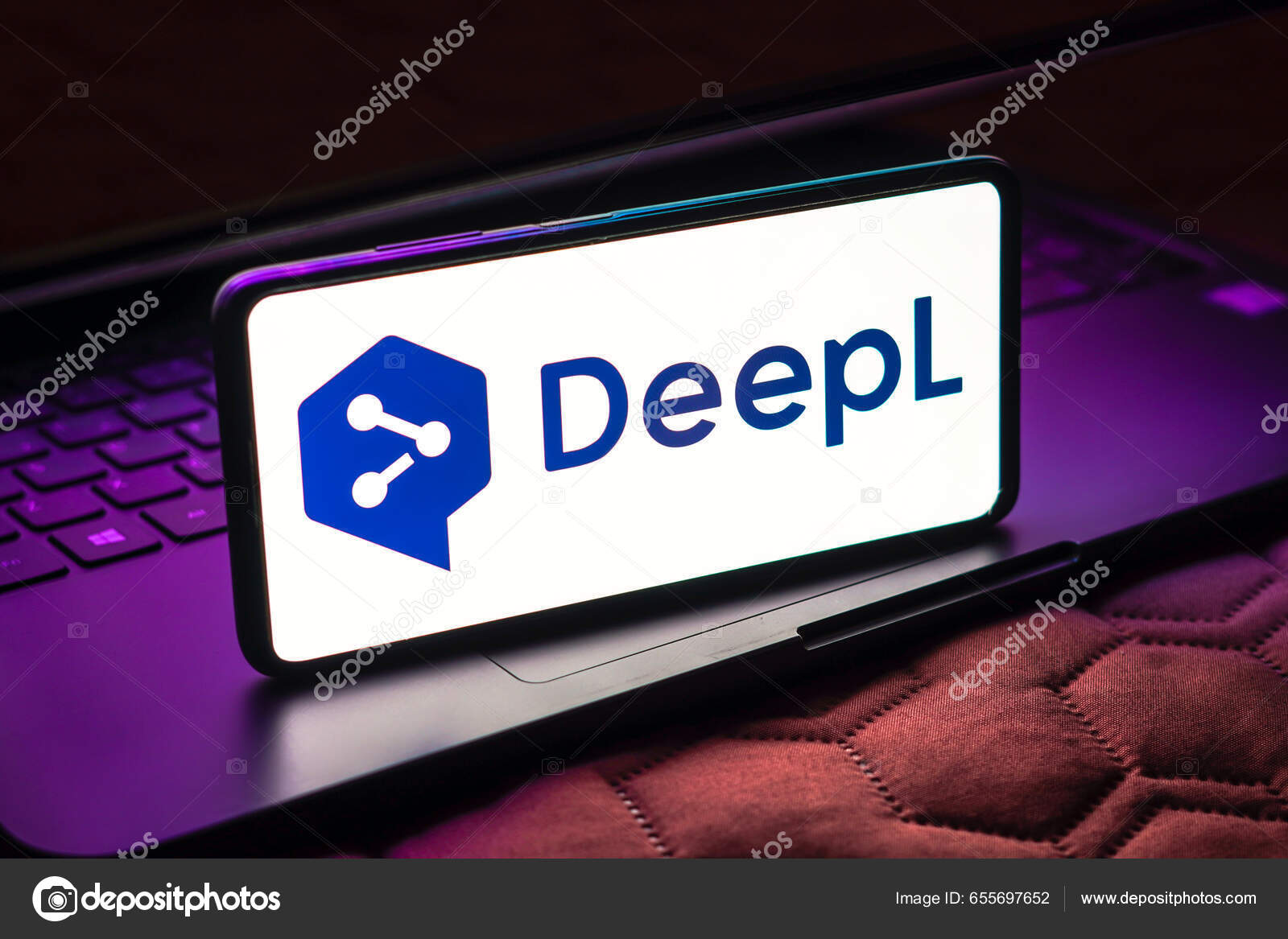 Mayo 2023 Brasil Esta Ilustración Fotográfica Logotipo Deepl Muestra Pantalla — Foto editorial ...