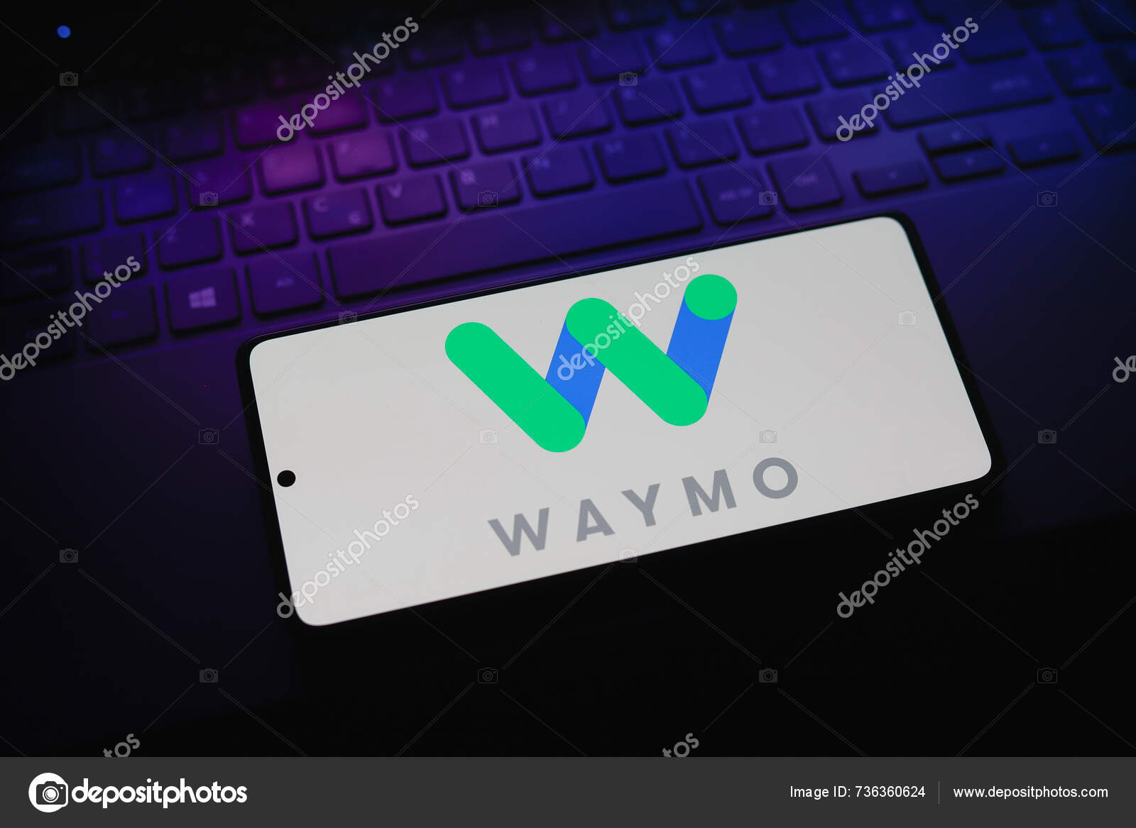 August 2024 Paraguay Photo Illustration Waymo Logo Displayed Smartphone ...