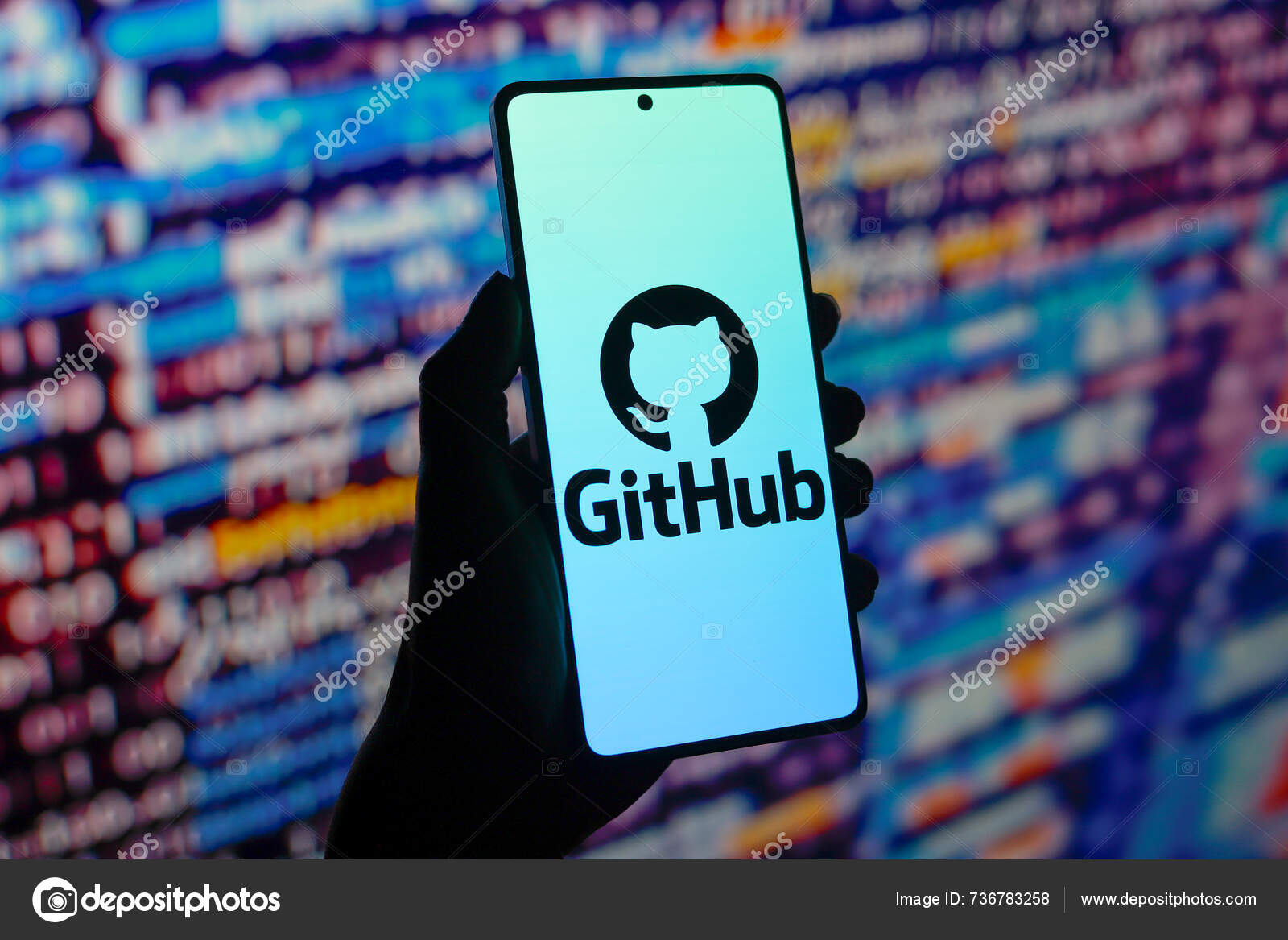 August 2024 Paraguay Photo Illustration Github Logo Displayed Smartphone Screen — Stock ...