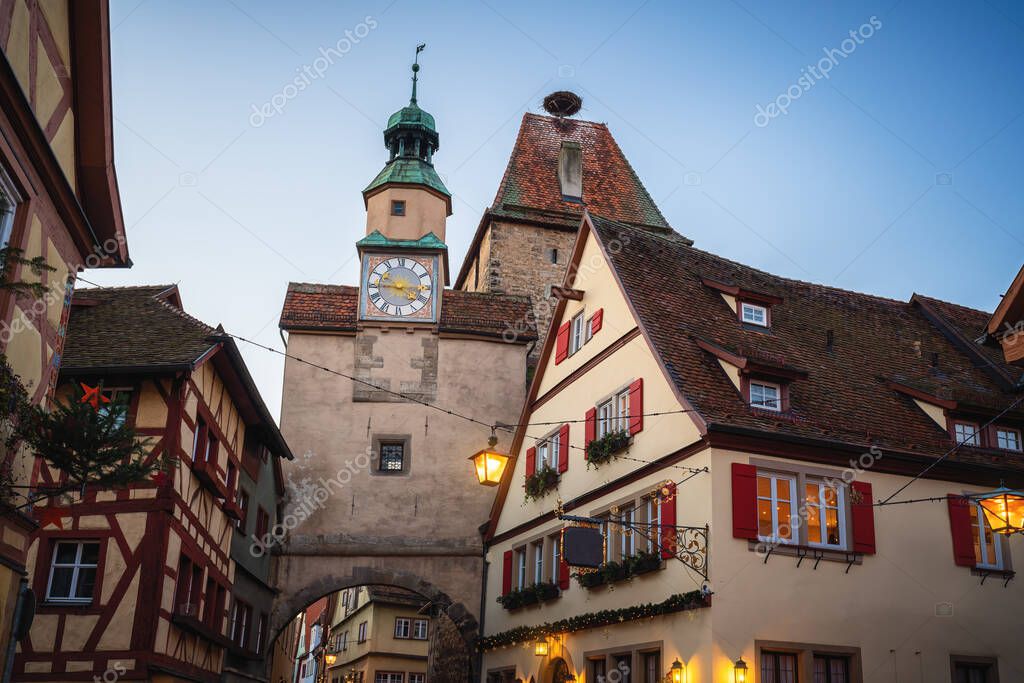 Marcus Tower and Roder Arch (Markusturm) - Rothenburg ob der Tauber ...