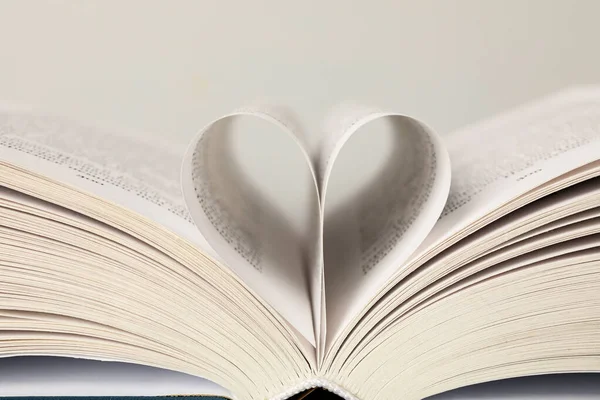 Heart Book Pages Light Background Close — Stock Photo © AtlasStudio ...