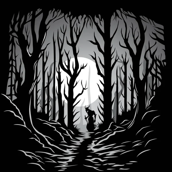 Dark Forests At Night Clip Art