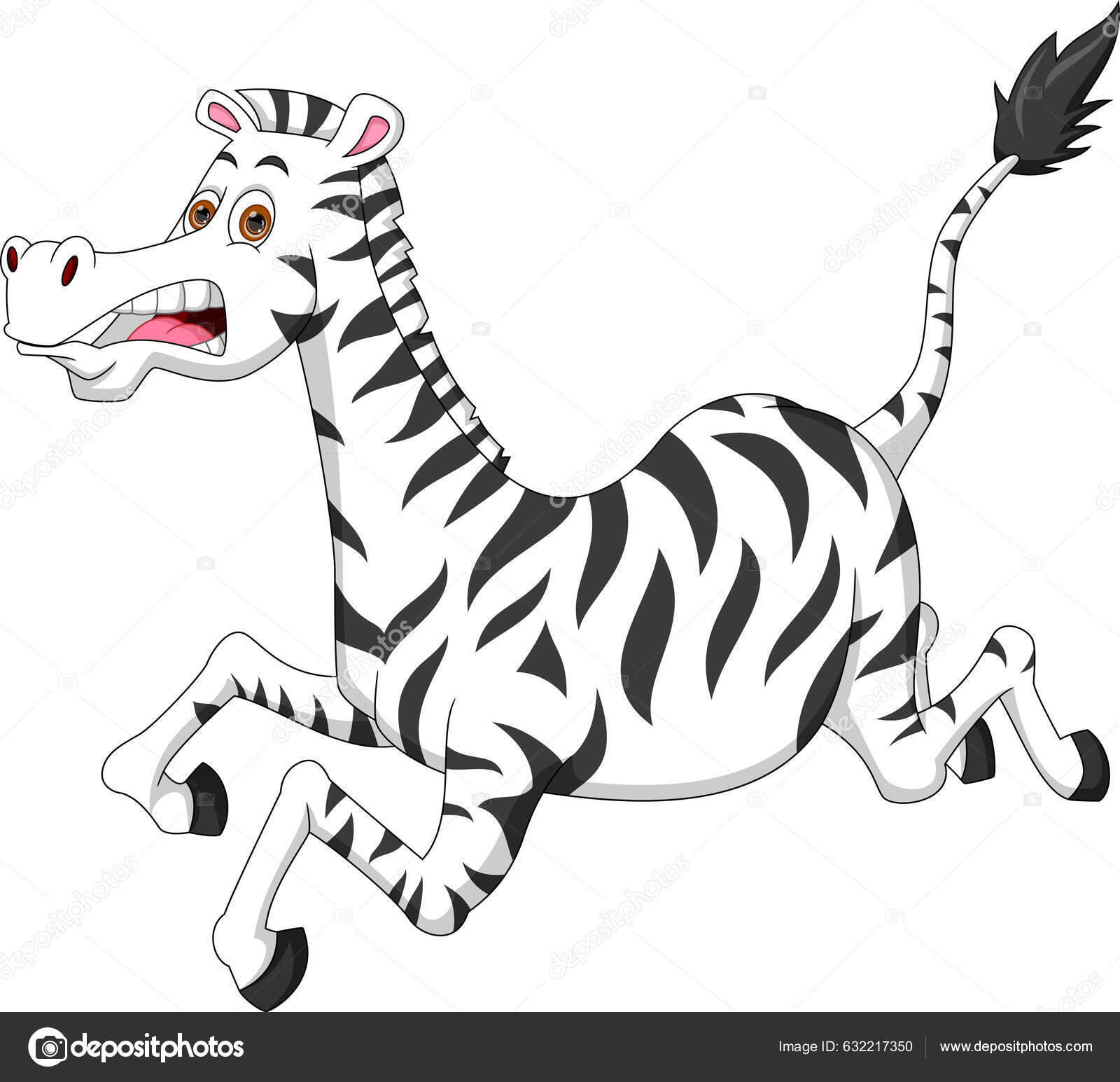 Zebra Cartoon Running Zebra Running Cartoon Zebra CleanPNG
