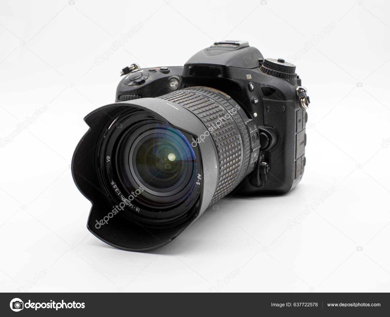 Professional Photo Camera Isolated White — Stock Photo ...