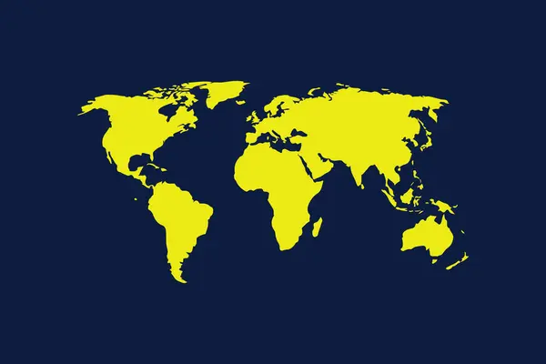 7,418,283 Yellow world map Vector Images | Depositphotos