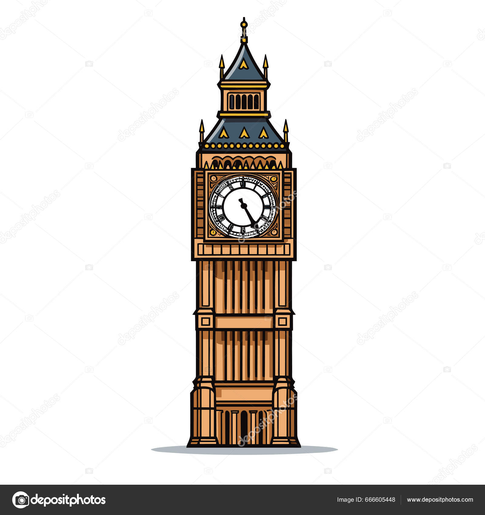 Big Ben Cartoon Drawing