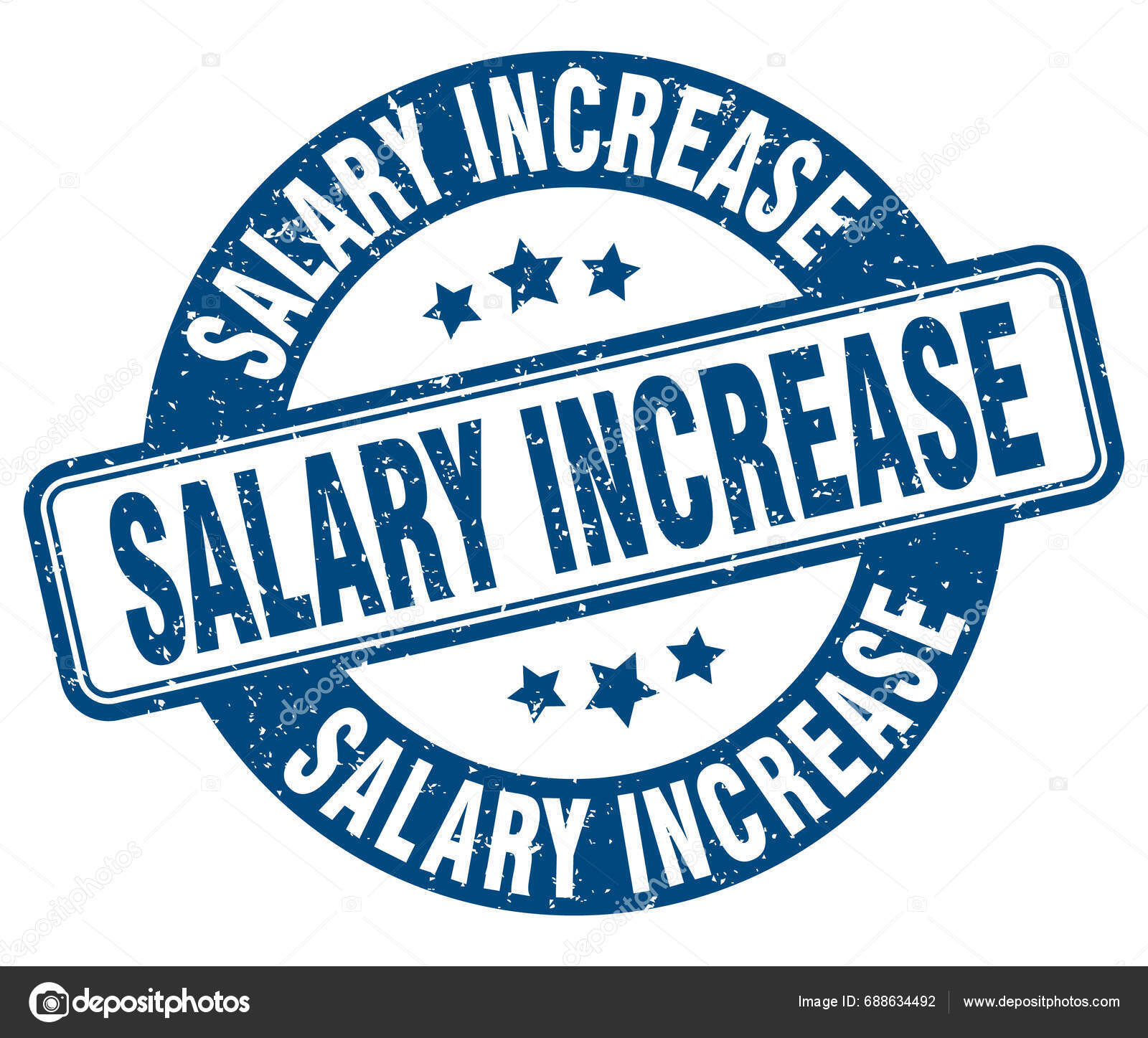 Salary Increase Stamp Salary Increase Sign Grunge Label Stock Vector by ...