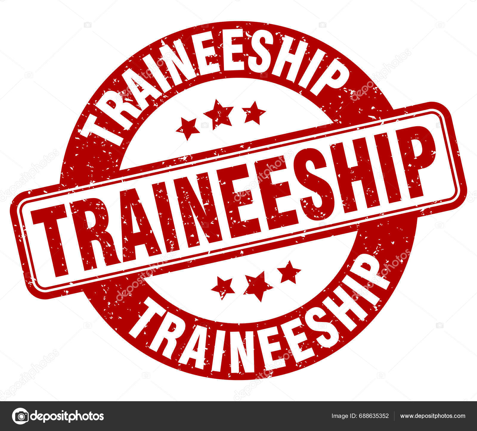 Traineeship Stamp Traineeship Sign Grunge Label Stock Vector by ©Aquir014b 688635352