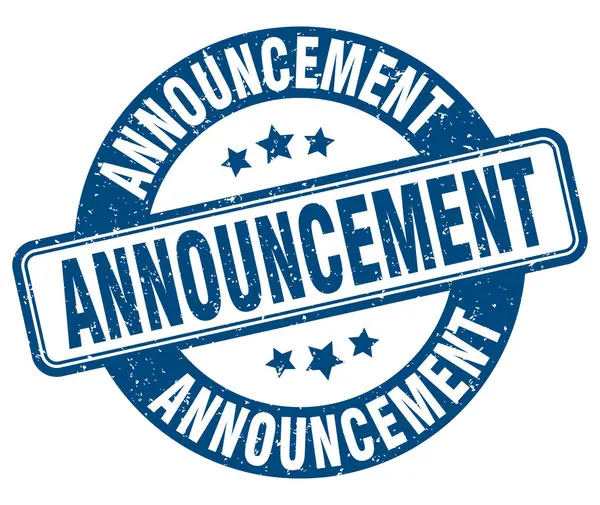 Announcement Stamp Announcement Sign Label Transparent Background Stock ...