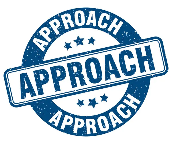 Approach Stamp Approach Sign Label Transparent Background Stock Vector ...