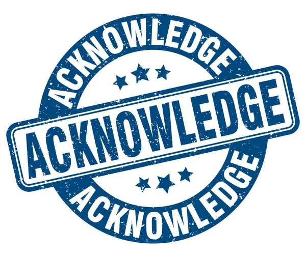 Acknowledge Stamp Acknowledge Sign Label Transparent Background Stock ...