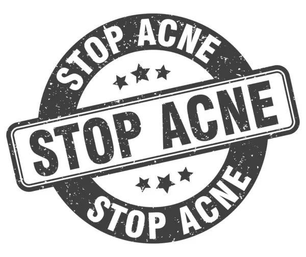 Stop Acne Stamp Stop Acne Rectangular Stamp Isolated White Background ...