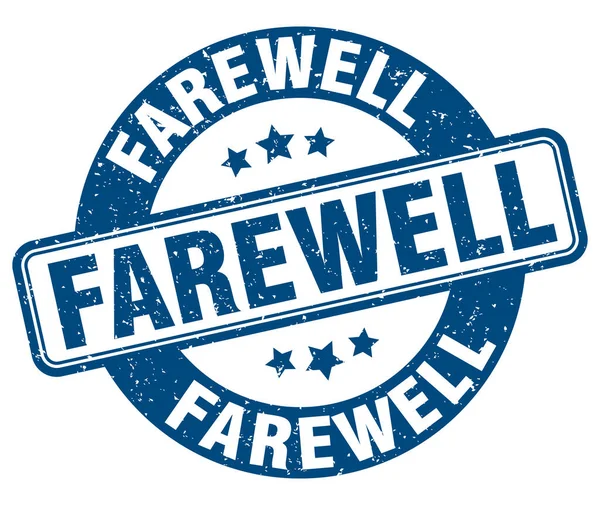 Farewell Stamp Farewell Sign Label Transparent Background Stock Vector ...