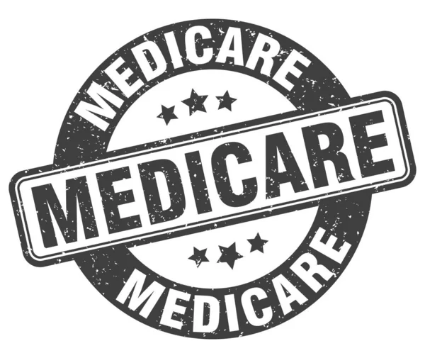 Medicare Sticker Medicare Rectangular Label Isolated White Background ...