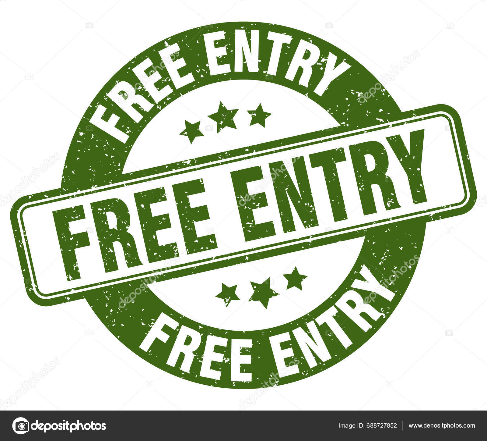 Free Entry Stamp Free Entry Sign Grunge Label Stock Vector by ...