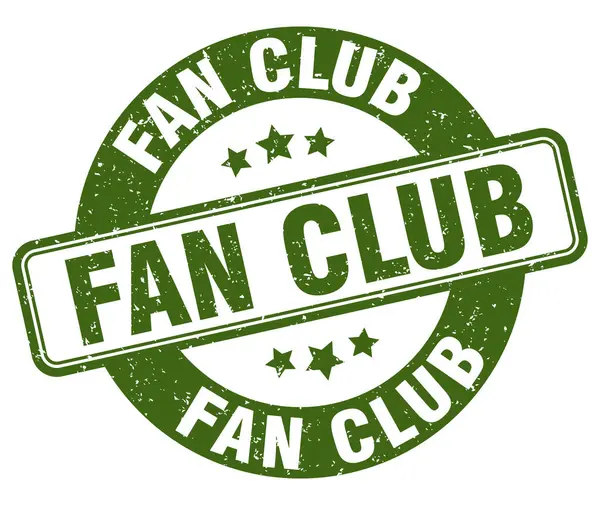 Fan Club Sticker Fan Club Rectangular Label Isolated White Background ...