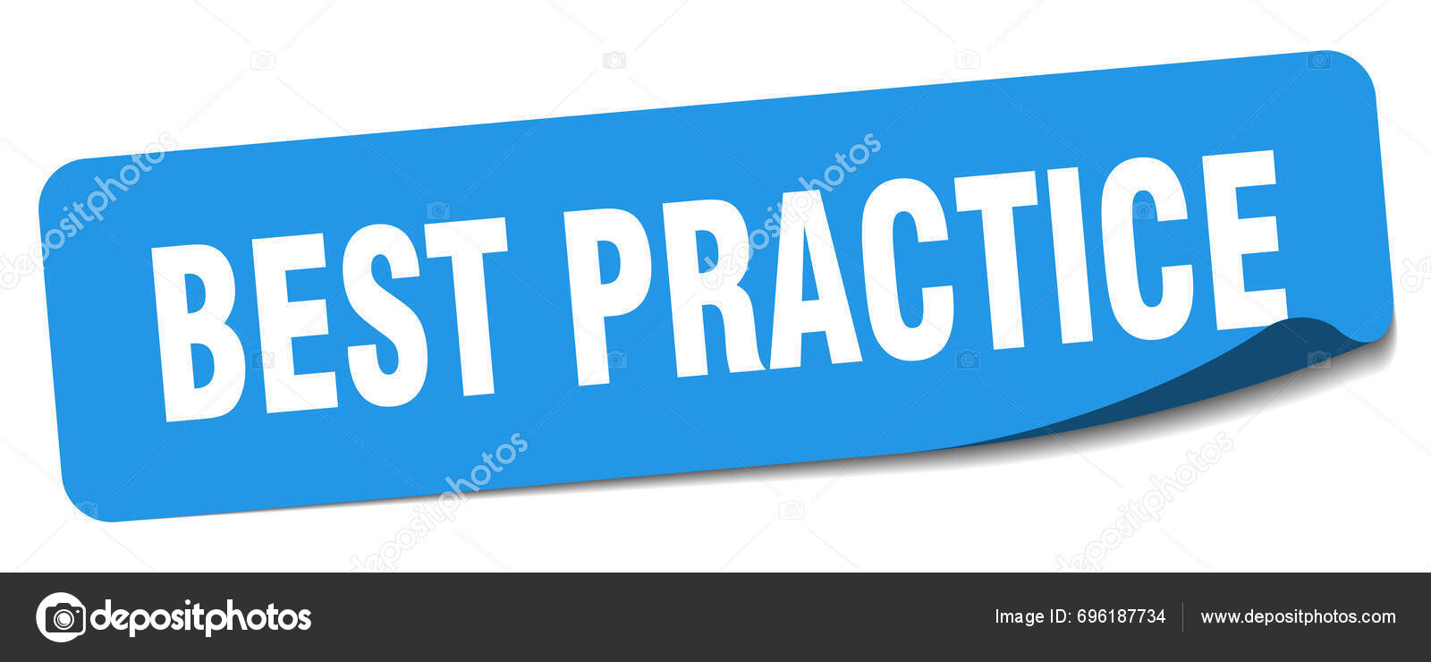 Best Practice Sticker Best Practice Rectangular Label Isolated White ...