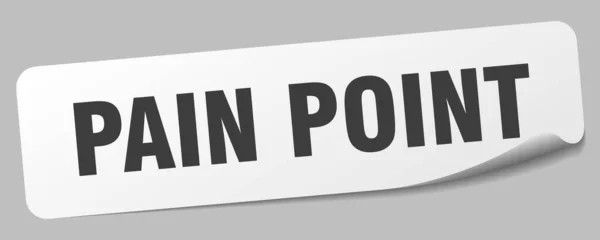 Pain Point Sticker Pain Point Rectangular Label Isolated White ...