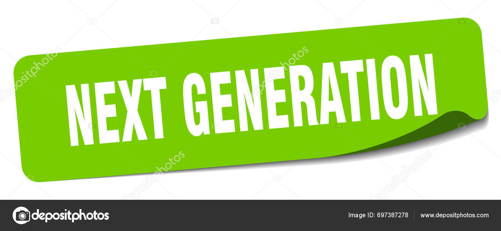 Pegatina Próxima Generación Etiqueta Rectangular Próxima Generación ...
