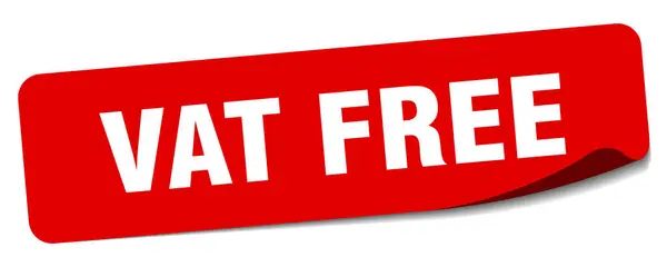Vat Free Sticker Vat Free Rectangular Label Isolated White Background ...