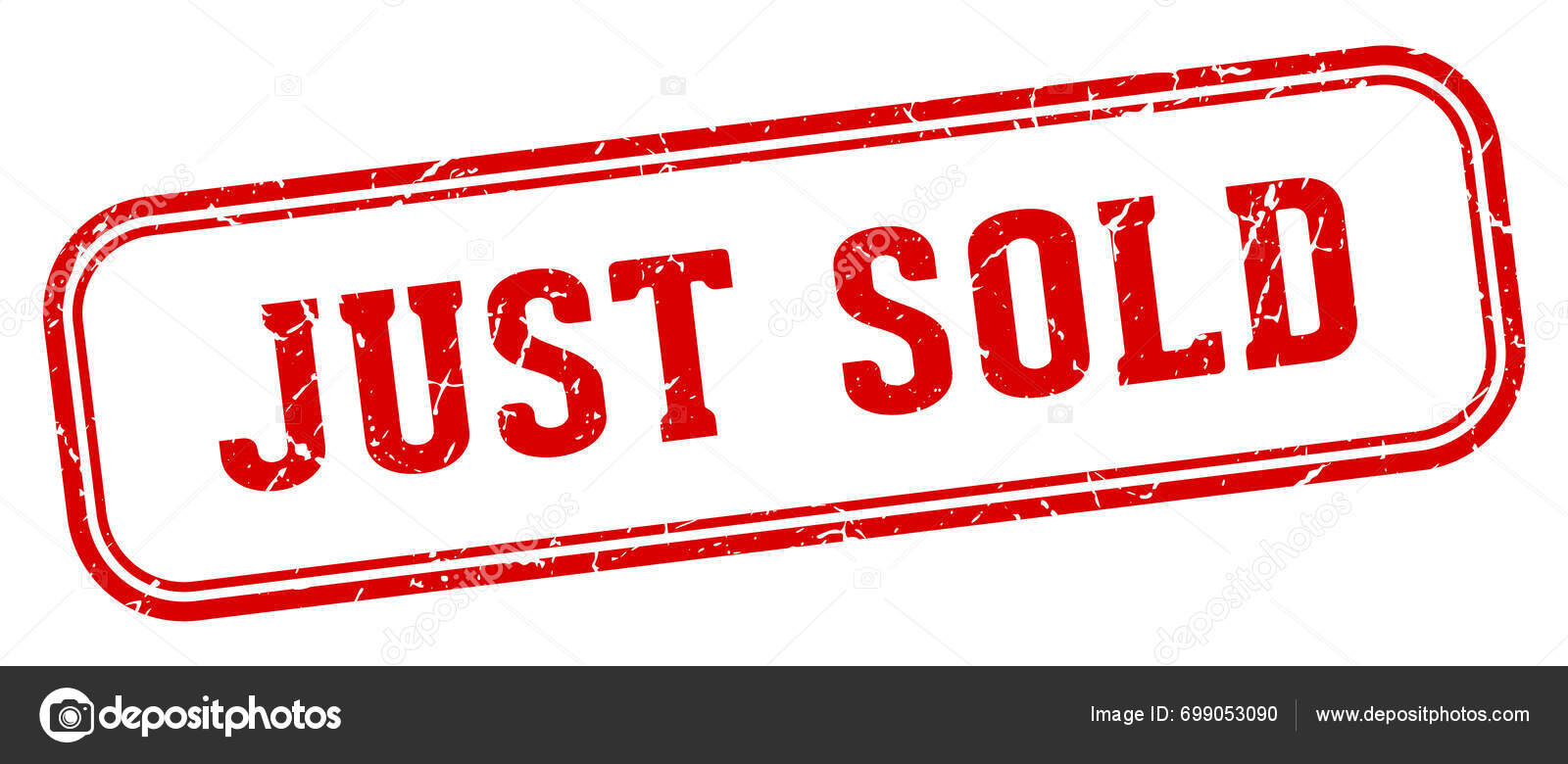 Just Sold Stamp Just Sold Rectangular Stamp Isolated White Background ...