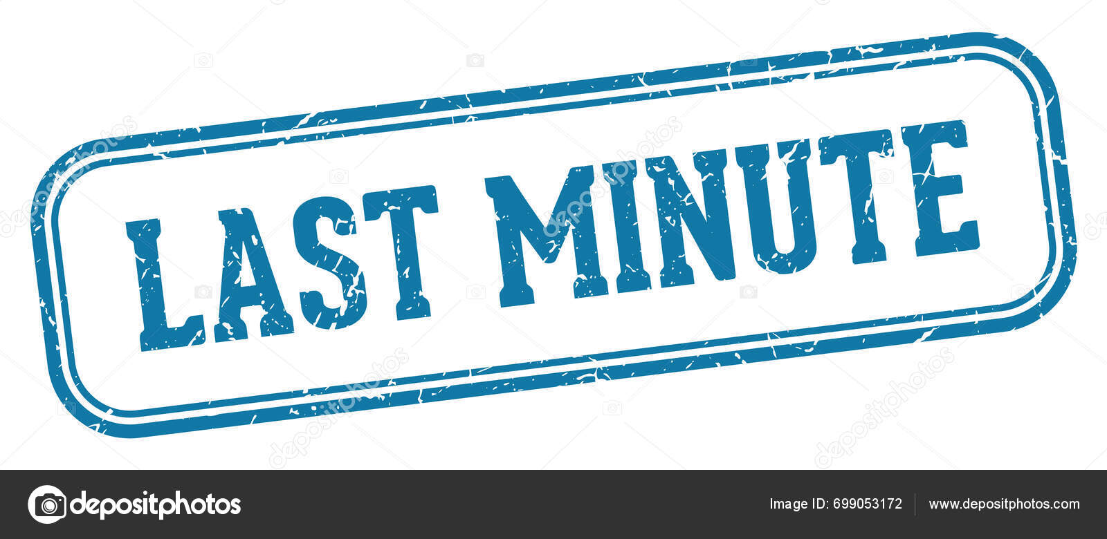 Last Minute Stamp Last Minute Rectangular Stamp Isolated White ...
