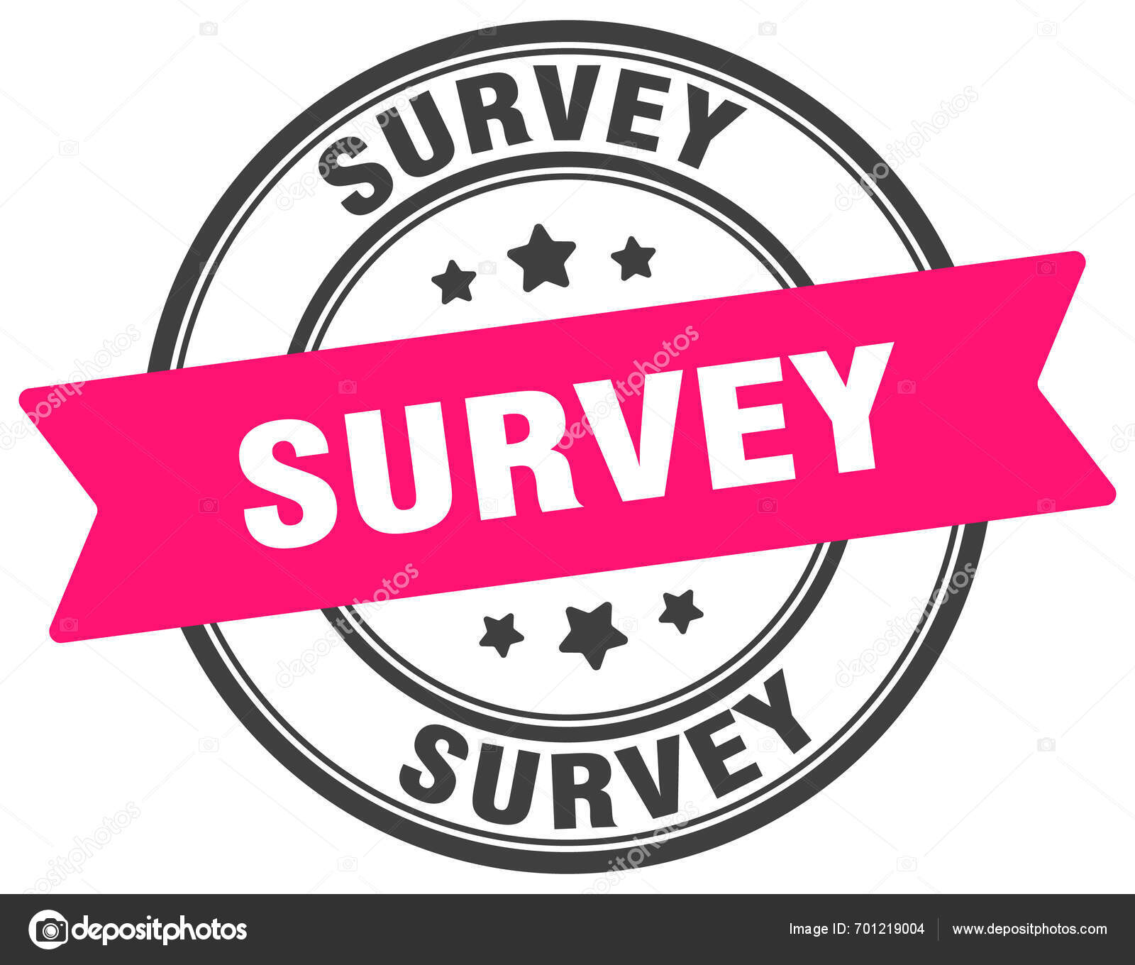 Carimbo Pesquisa Inquérito Redondo Rótulo Sobre Fundo Transparente ...
