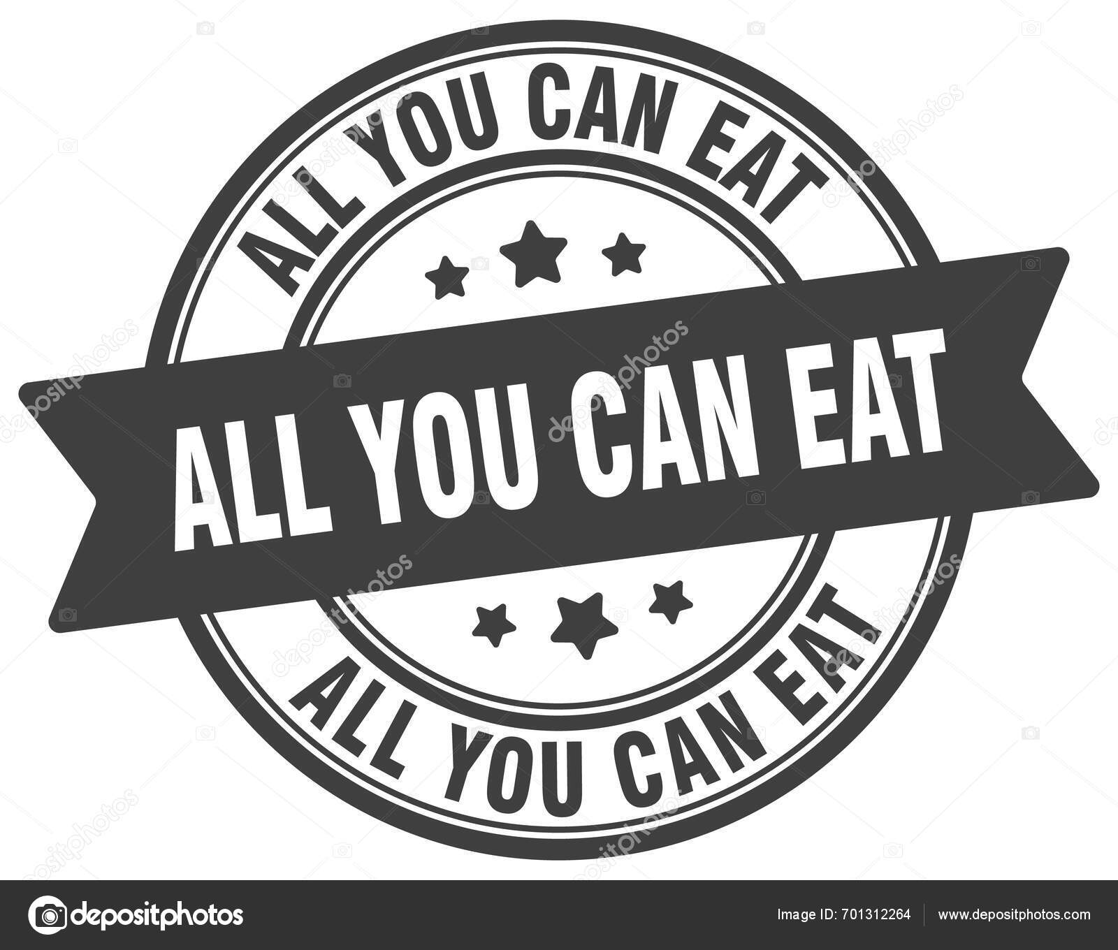 All You Can Eat Stamp All You Can Eat Sign Stock Vector by ©Aquir014b ...