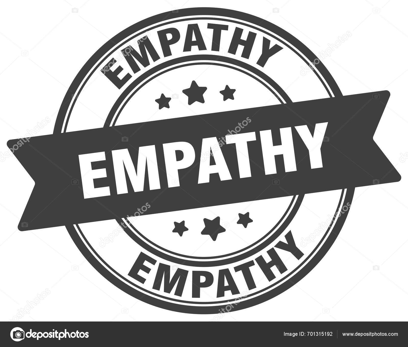Empathy Stamp Empathy Sign Label Transparent Background Stock Vector by ...