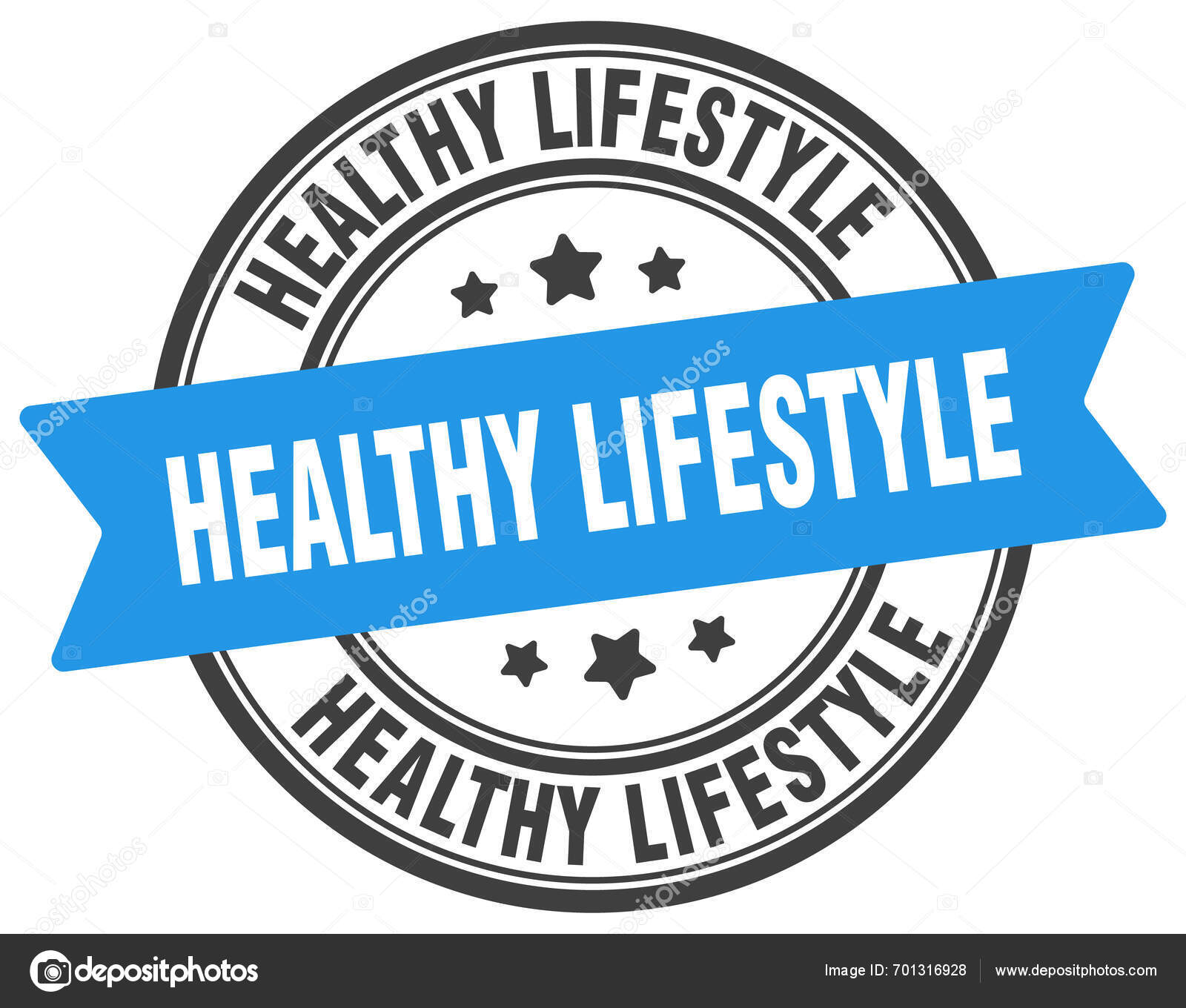 Healthy Lifestyle Stamp Healthy Lifestyle Sign Label Transparent ...