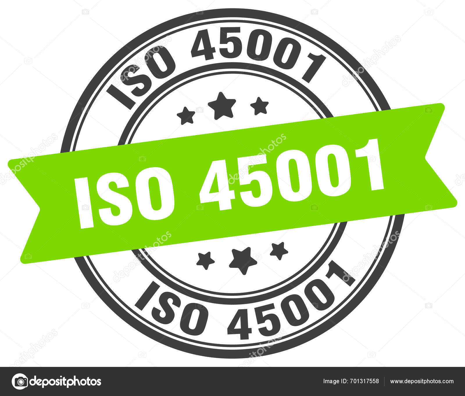 Iso 45001 Stamp Iso 45001 Sign Label Transparent Background Stock ...