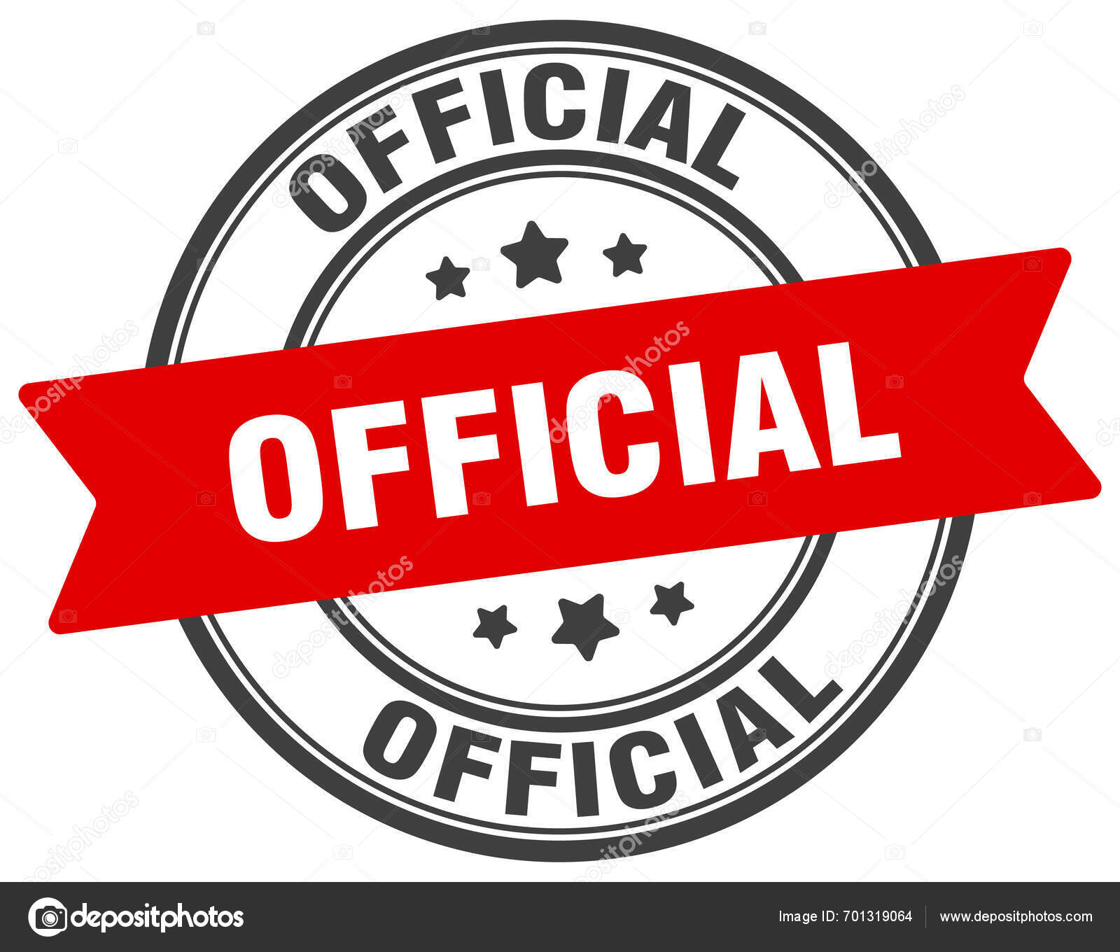 Official Stamp Official Sign Label Transparent Background Stock Vector ...