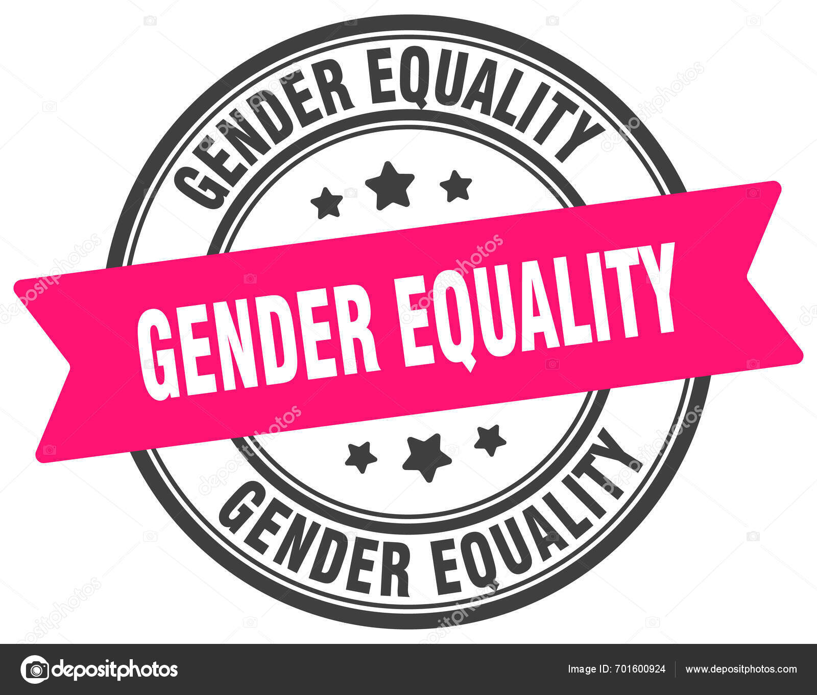 Gender Equality Stamp Gender Equality Sign Label Transparent Background ...