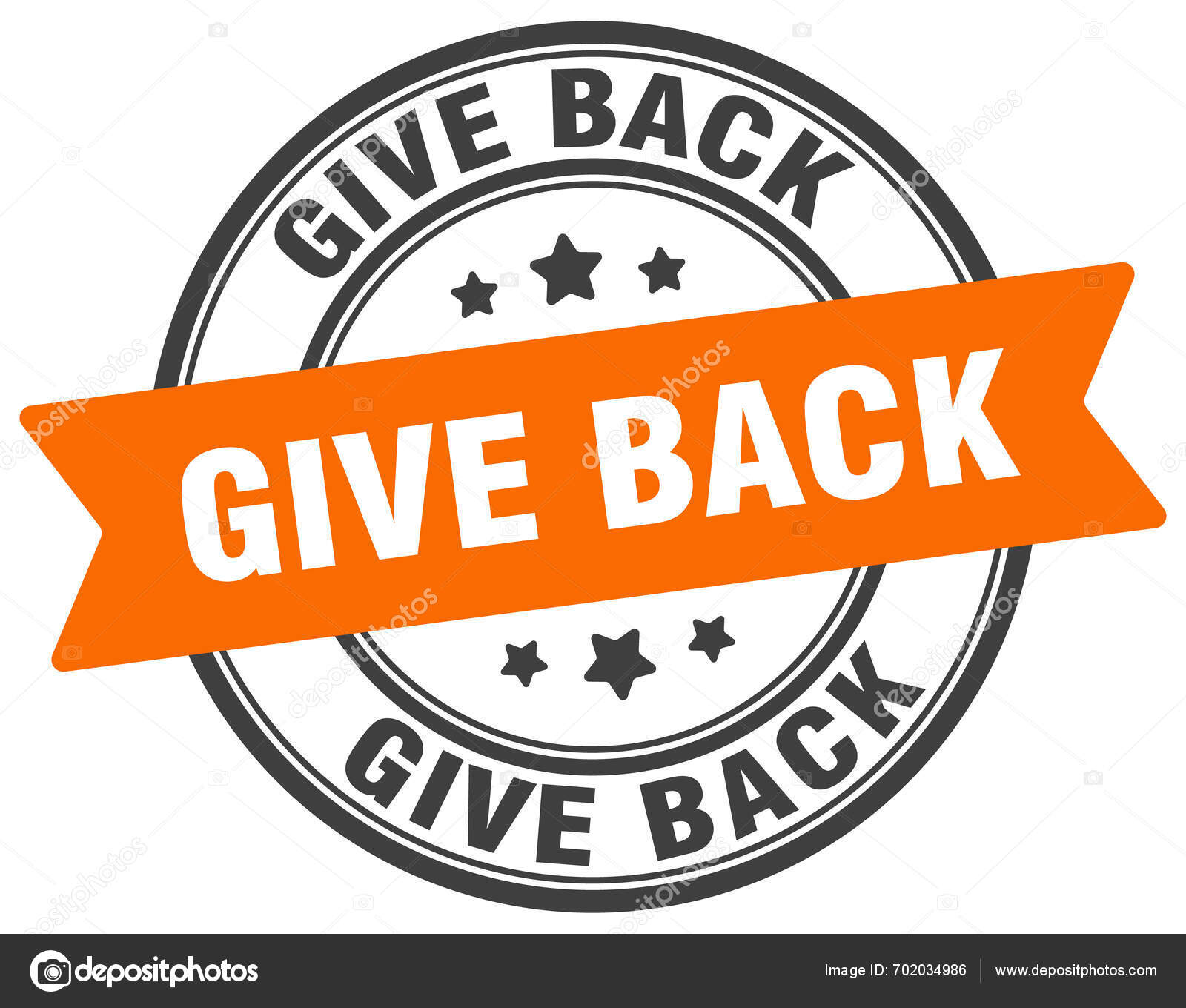 Give Back Stamp Give Back Sign Label Transparent Background Stock ...