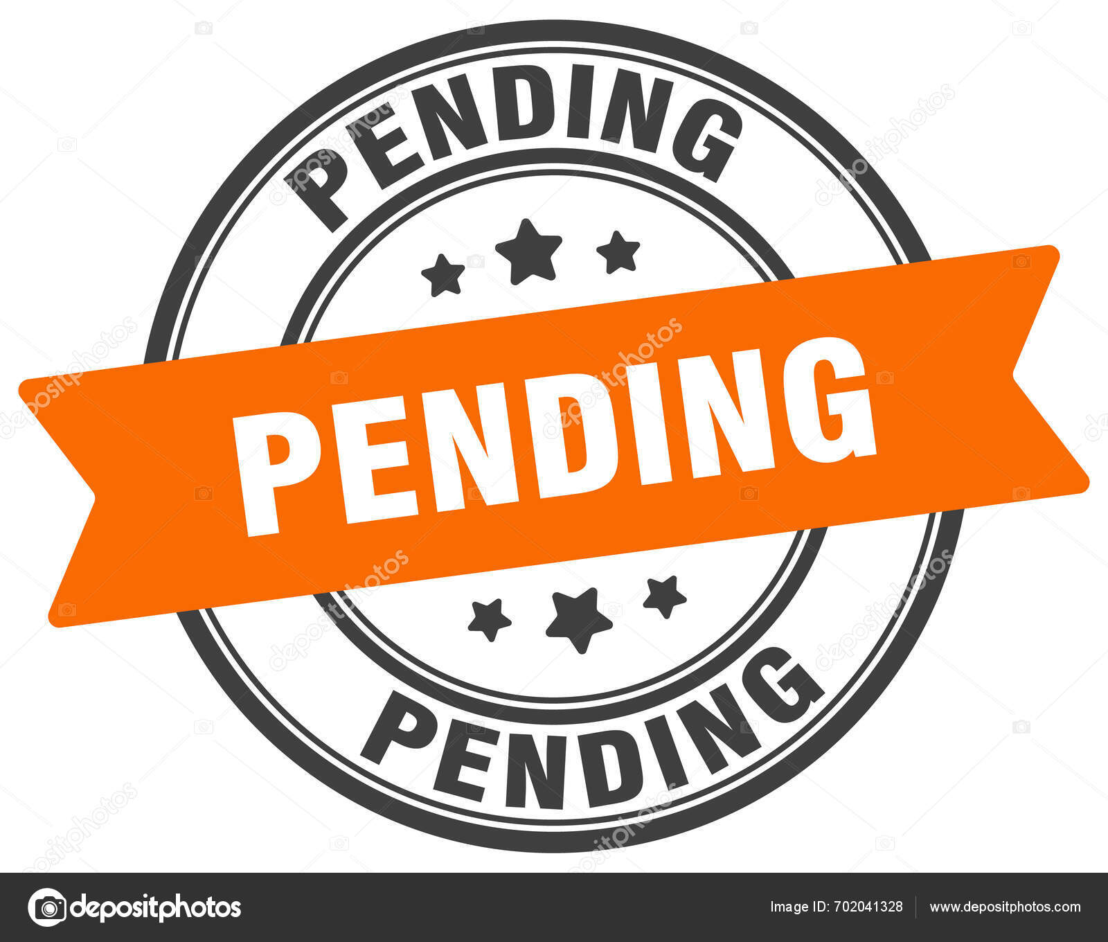 Pending Stamp Pending Sign Label Transparent Background Stock Vector by ...