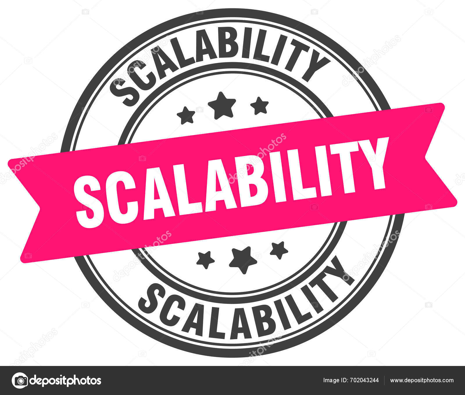 Scalability Stamp Scalability Sign Label Transparent Background Stock ...