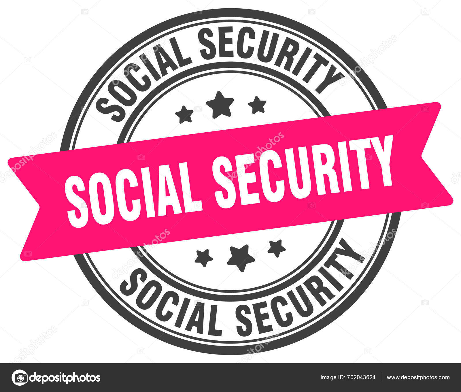 Social Security Stamp Social Security Sign Label Transparent Background ...