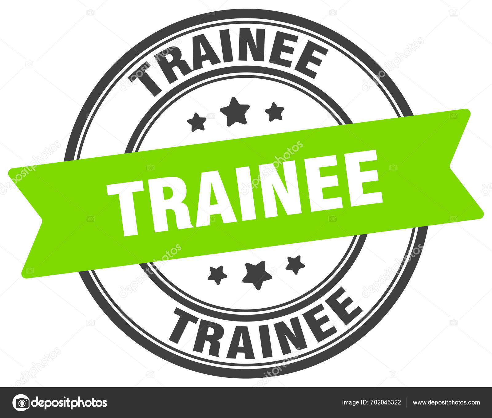 Trainee Stamp Trainee Sign Label Transparent Background Stock Vector by ...