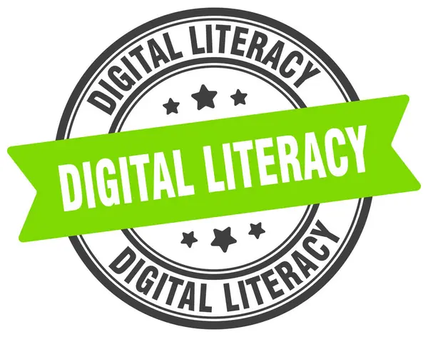 Digital Literacy Stamp Digital Literacy Sign Label Transparent ...