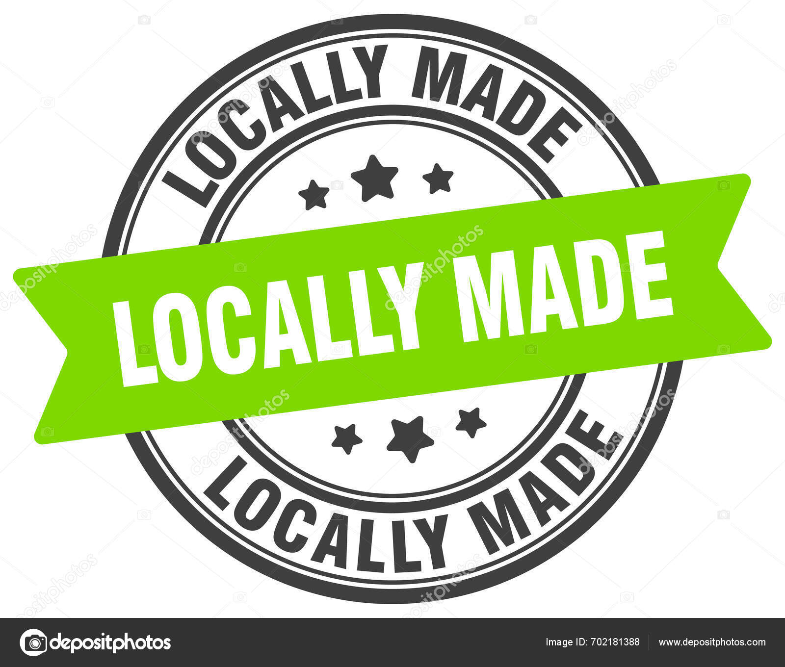 Locally Made Stamp Locally Made Sign Label Transparent Background Stock ...