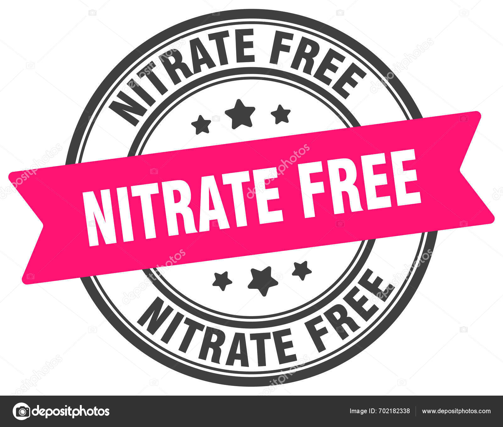 Nitrate Free Stamp Nitrate Free Sign Label Transparent Background Stock ...
