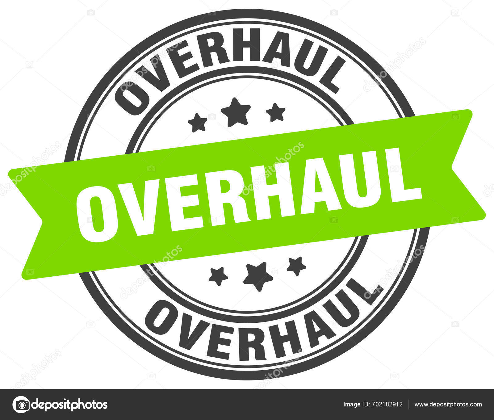 Overhaul Stamp Overhaul Sign Label Transparent Background Stock Vector ...
