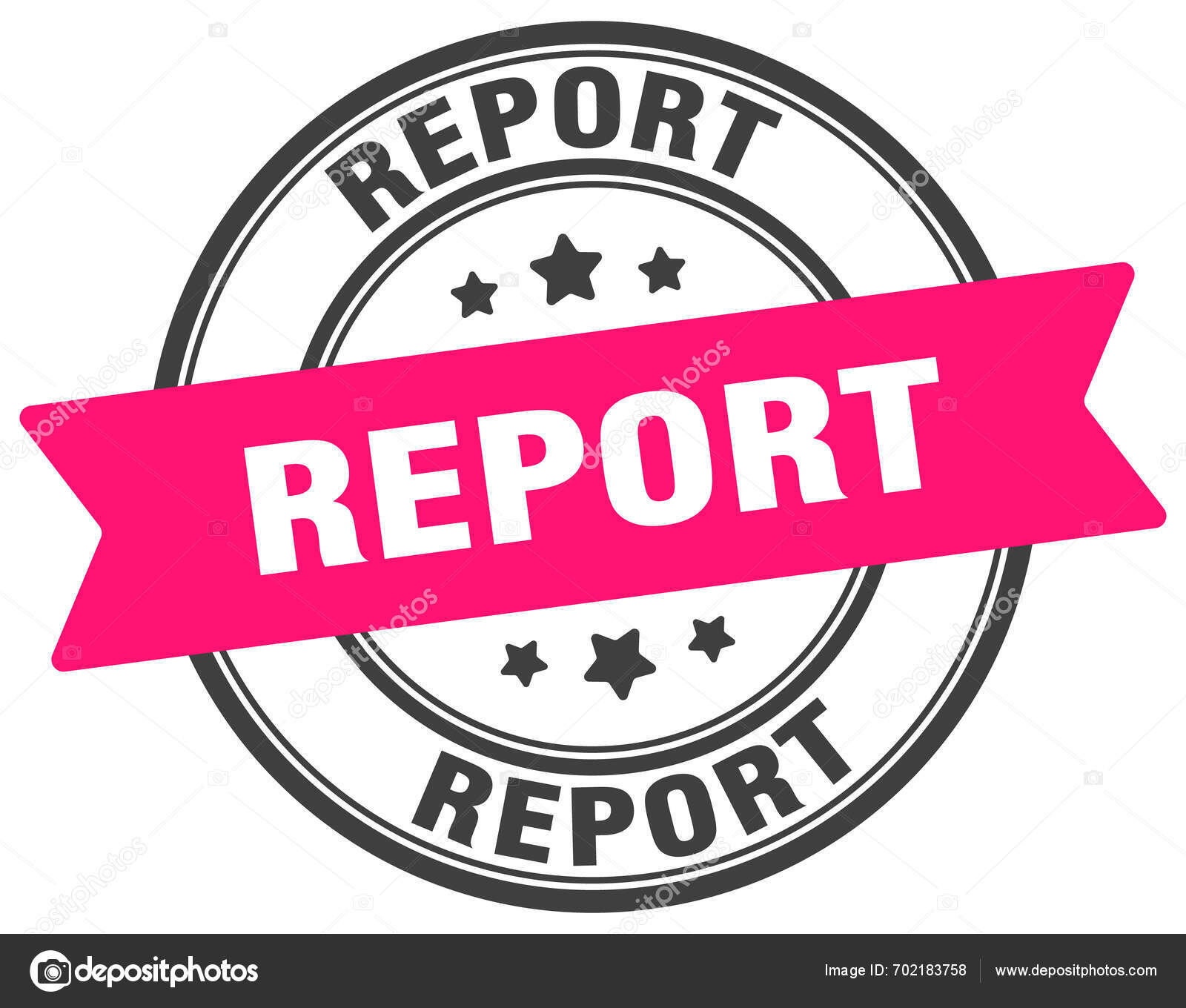 Report Stamp Report Sign Label Transparent Background Stock Vector by ...