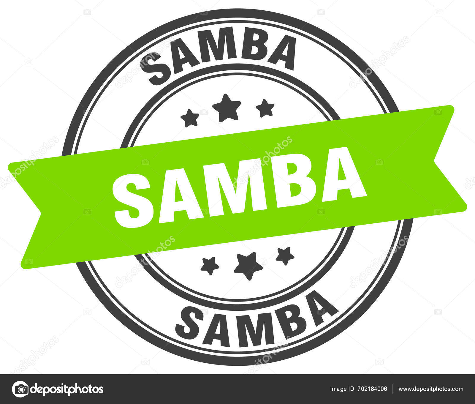 Samba Stamp Samba Sign Label Transparent Background Stock Vector by ...