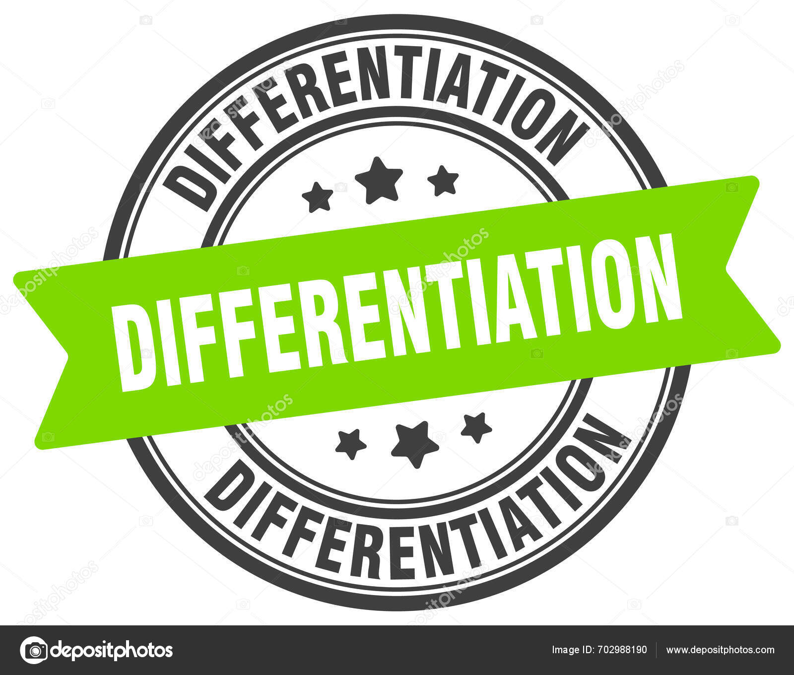 Differentiation Stamp Differentiation Sign Label Transparent Background ...