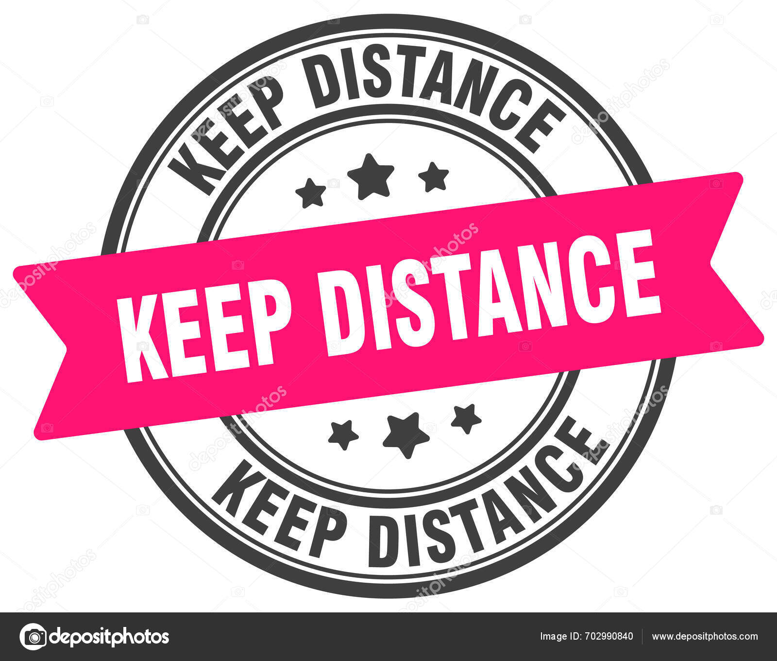 Keep Distance Stamp Keep Distance Sign Label Transparent Background ...